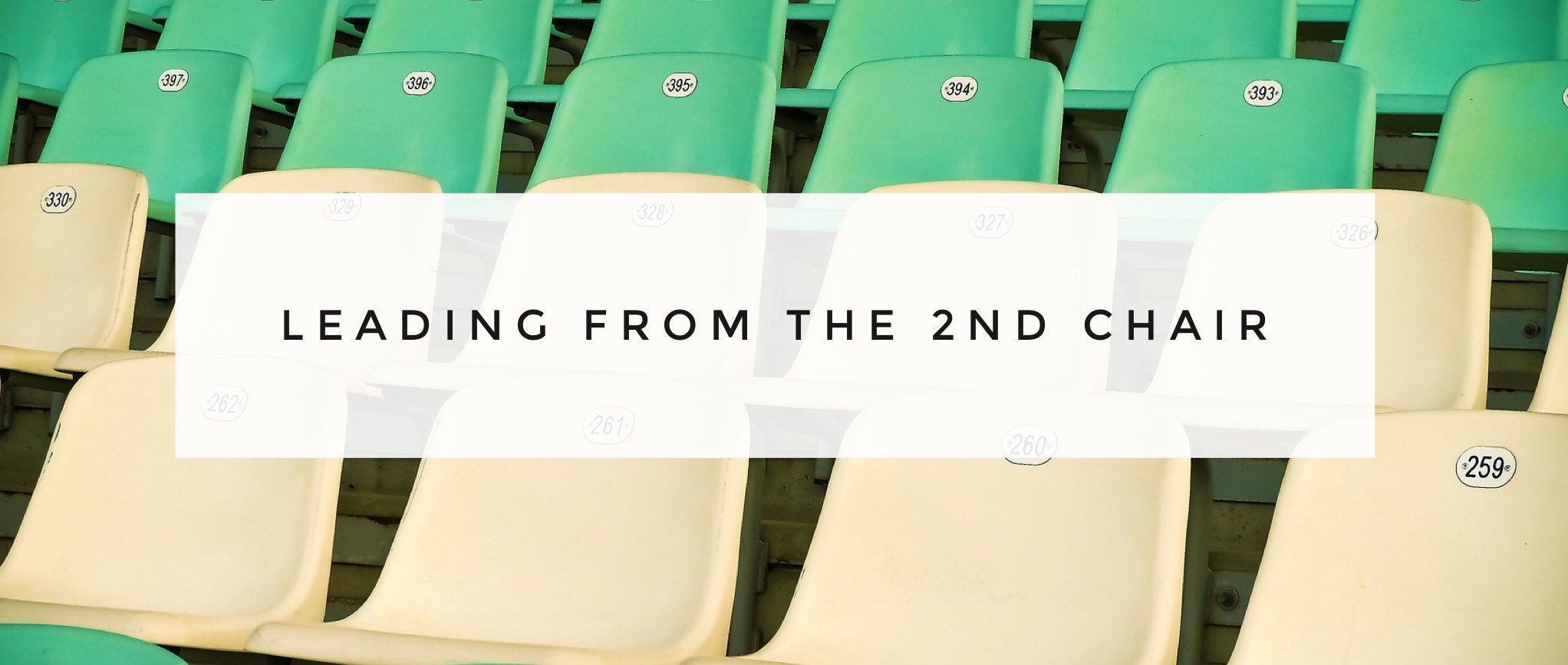Leading from the 2nd Chair by Jonathan Cliff | MichaelBayne.net